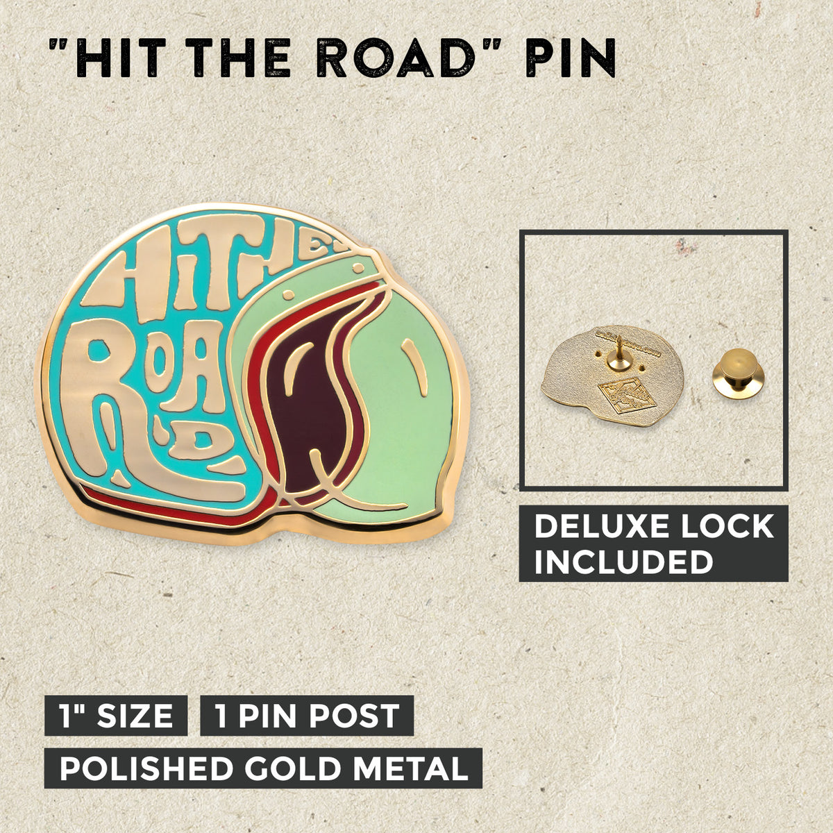 Hit The Road Pin - Asilda Store