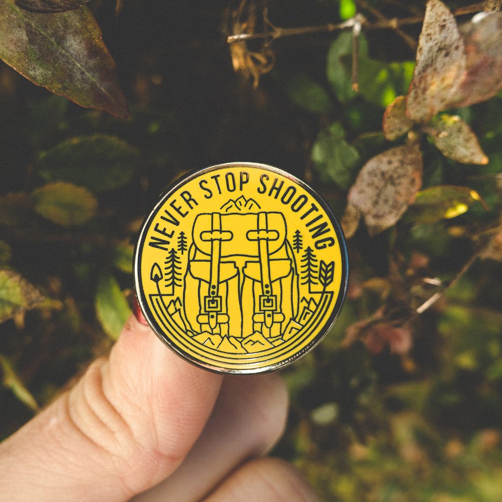 Never Stop Shooting Pin - Asilda Store